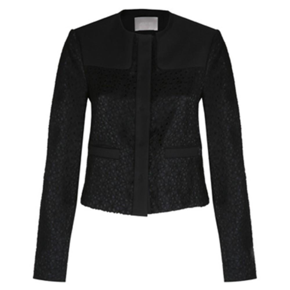 Jason Wu Black Cropped Jacket M For Sale at 1stDibs