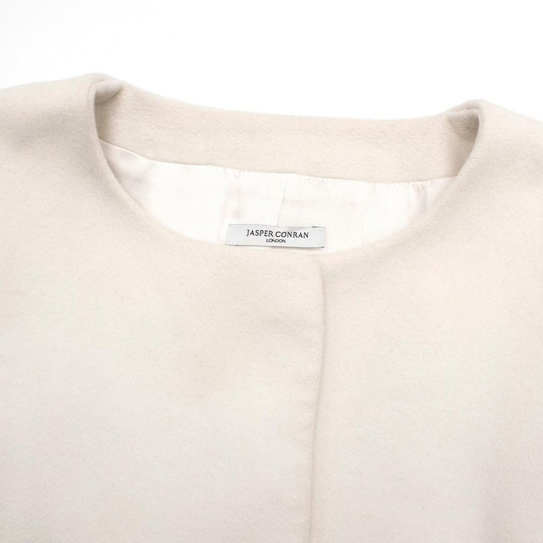 Jasper Conran cream cashmere coat SIZE S at 1stDibs
