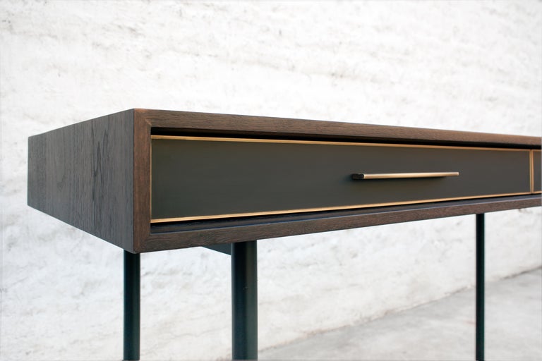 Jasper Console, Customizable Metal, Resin and Wood For Sale at 1stDibs