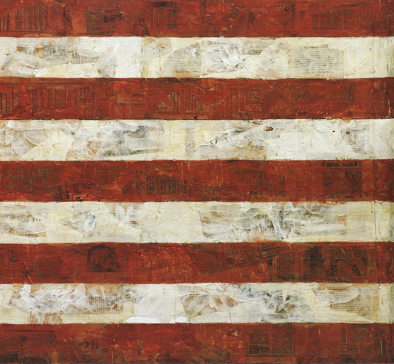 1989 Jasper Johns 'Flag' Pop Art Red, White, Blue USA Offset Lithograph ...