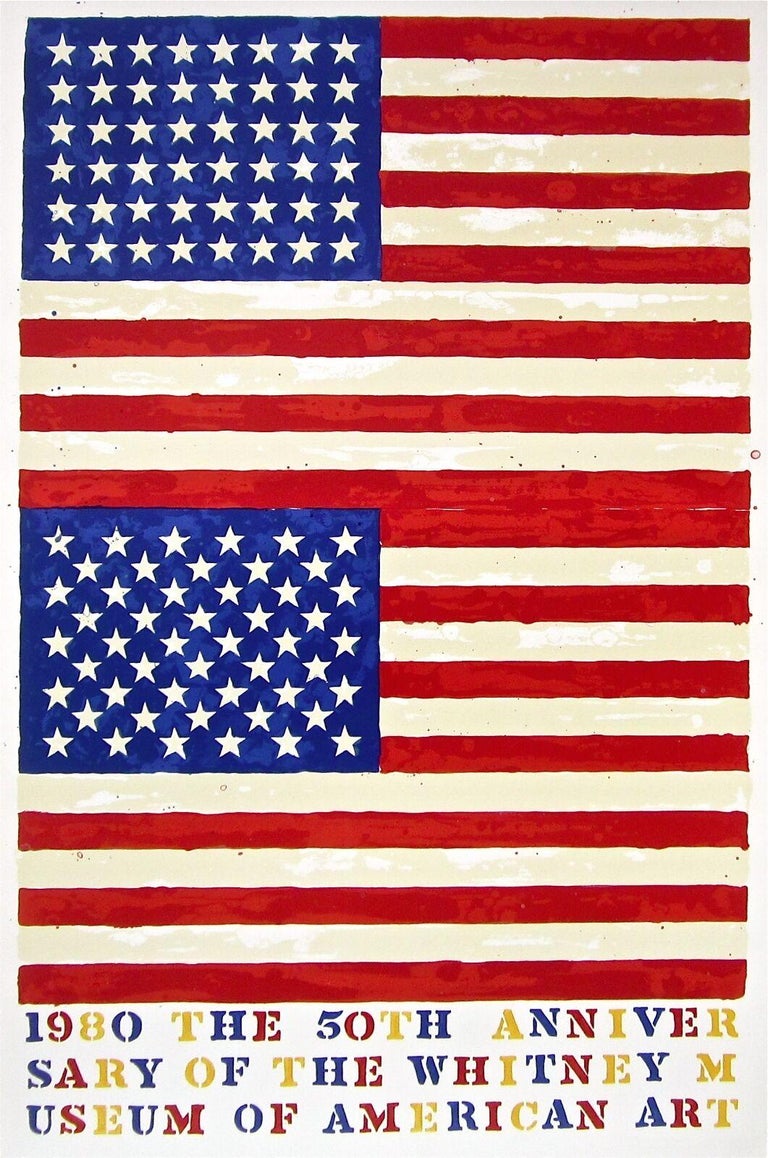 Jasper Johns - Double Flag, 1980, Jasper Johns For Sale at 1stDibs