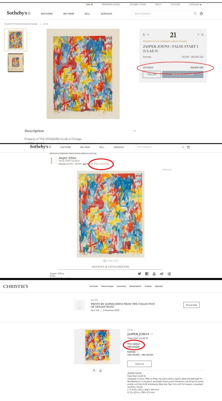 jasper johns false start