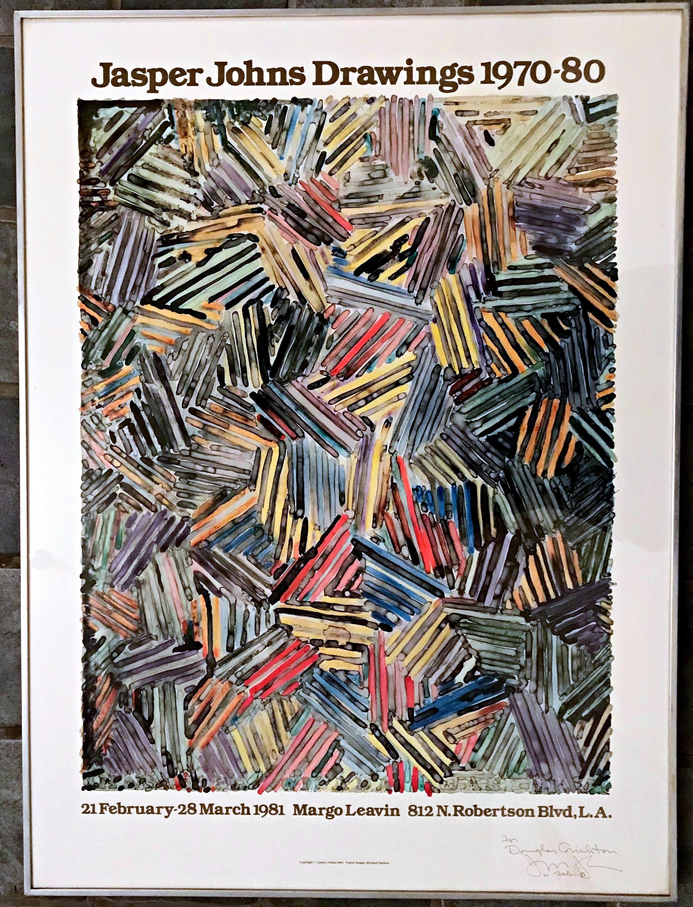 Jasper Johns - Jasper Johns Drawings (Hand signed and inscribed to ...