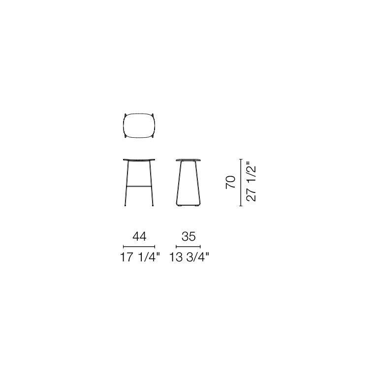 Jasper Morrison Medium Morrison Stool in Wenge Stained Ash for ...