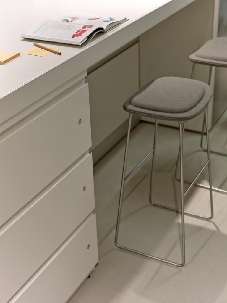 Customizable Jasper Morrison Small Hi Pad Stool in Fabric or Leather ...