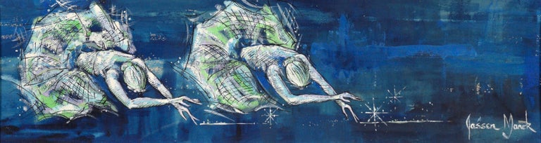 Jassen Marek - Two Ballerinas - Oil and Ink on Cardstock For Sale at ...