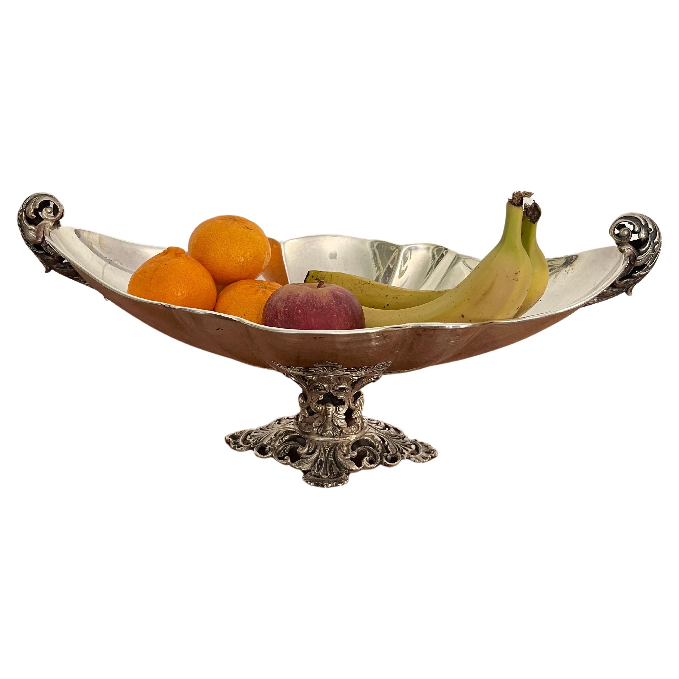 Centerpiece in 800 Silver, Italy, 1980s For Sale at 1stDibs