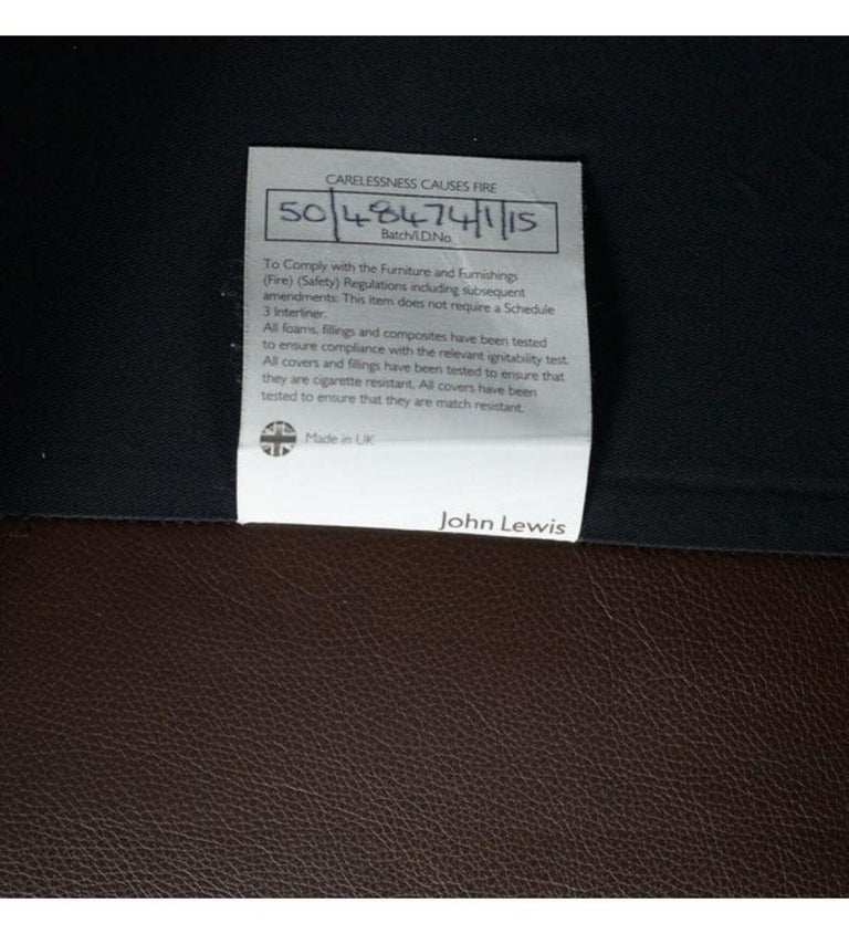 Java Brown Leather Armchair Part of Suite by John Lewis For Sale at 1stDibs