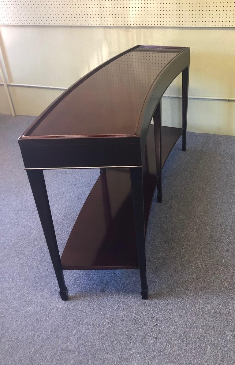Java Mahogany Curved Console Table by Barbara Barry for Baker at ...