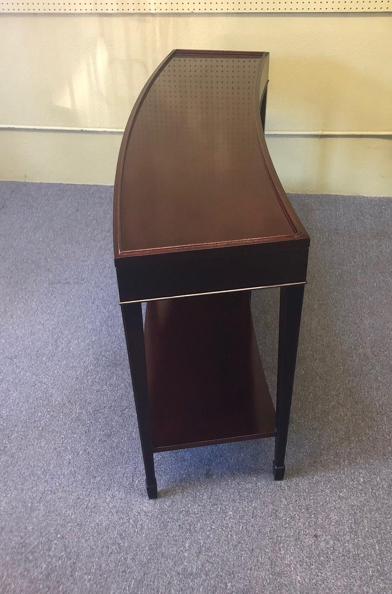 Java Mahogany Curved Console Table by Barbara Barry for Baker at ...