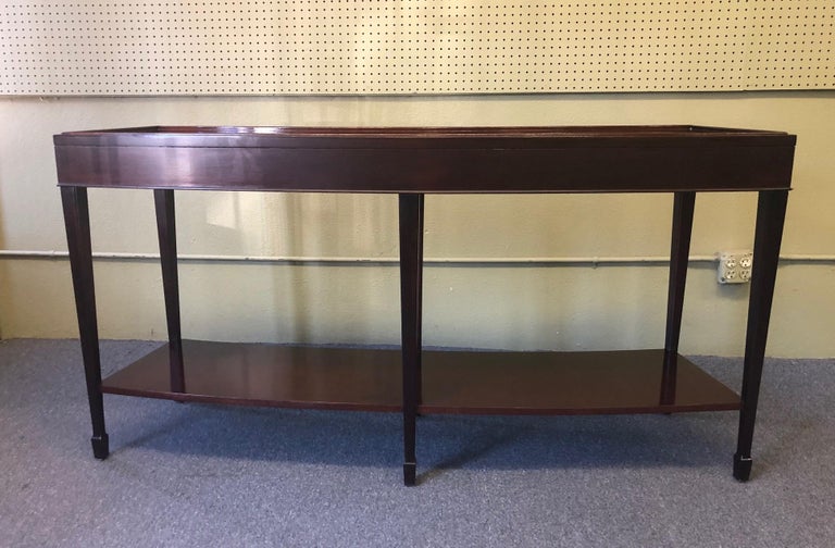Java Mahogany Curved Console Table by Barbara Barry for Baker at 1stDibs | barbara barry console ...