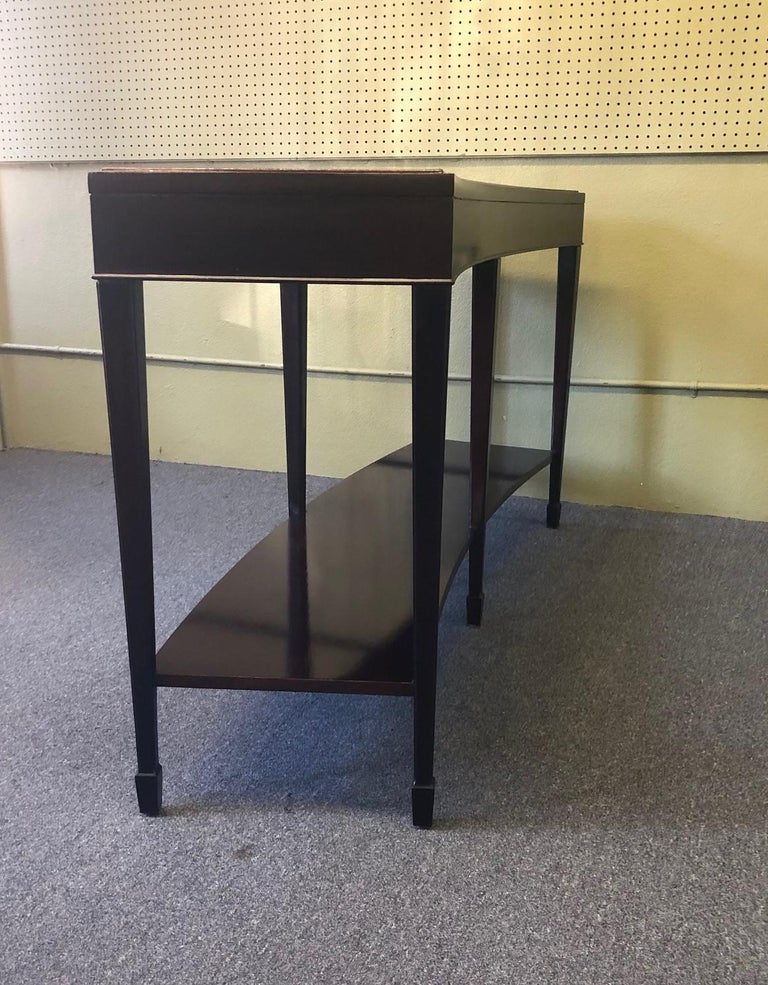 Java Mahogany Curved Console Table by Barbara Barry for Baker at ...