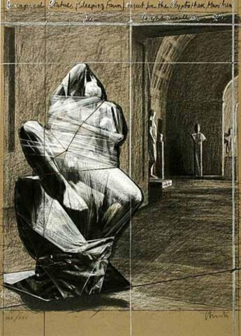 Javacheff Christo - Wrapped Statues, Sleeping Fawn, Project for the ...