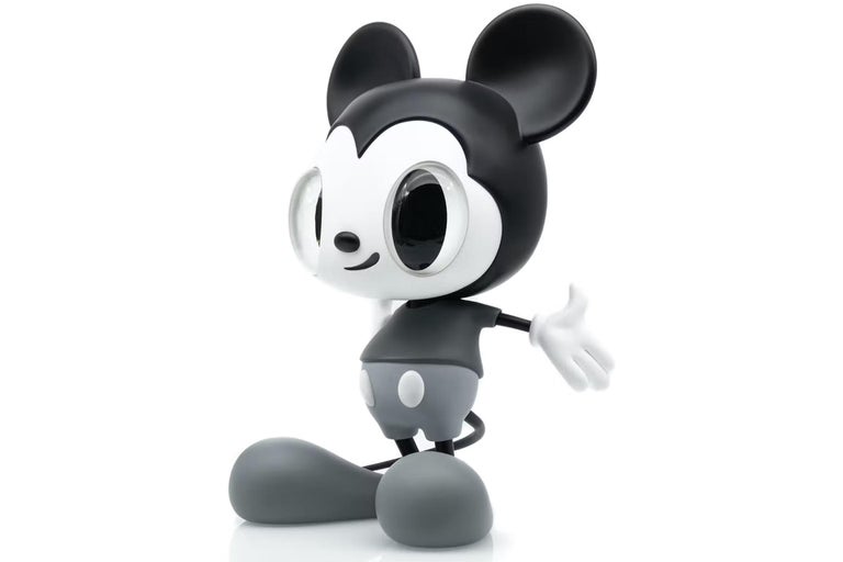 Javier Calleja - LITTLE MICKEY GREY, Black and White figure sculpture ...
