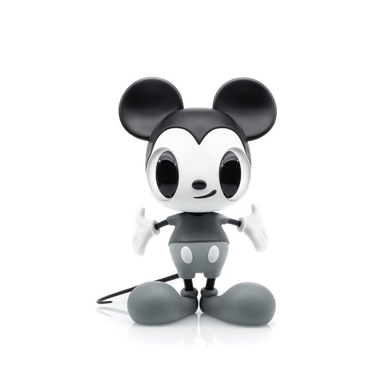 Javier Calleja - LITTLE MICKEY GREY, Black and White figure sculpture ...