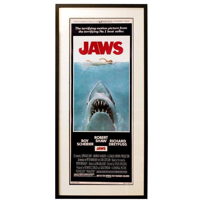 "Jaws" '1975' Poster For Sale at 1stDibs