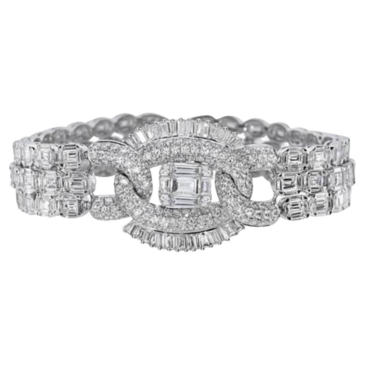 Lovely JABEL Diamond Cluster Bracelet at 1stDibs
