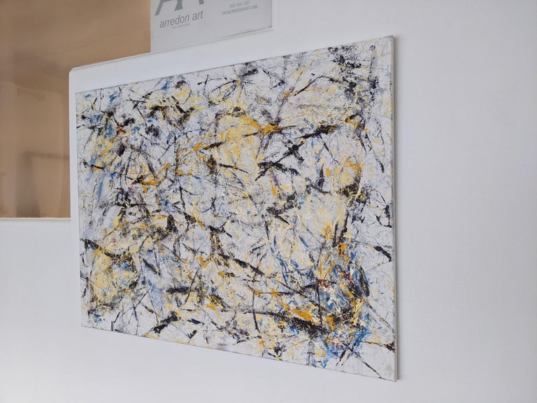 Jay Jacobs - Painting, Oil, Yellows, Bold, Abstract, Action Painting by ...