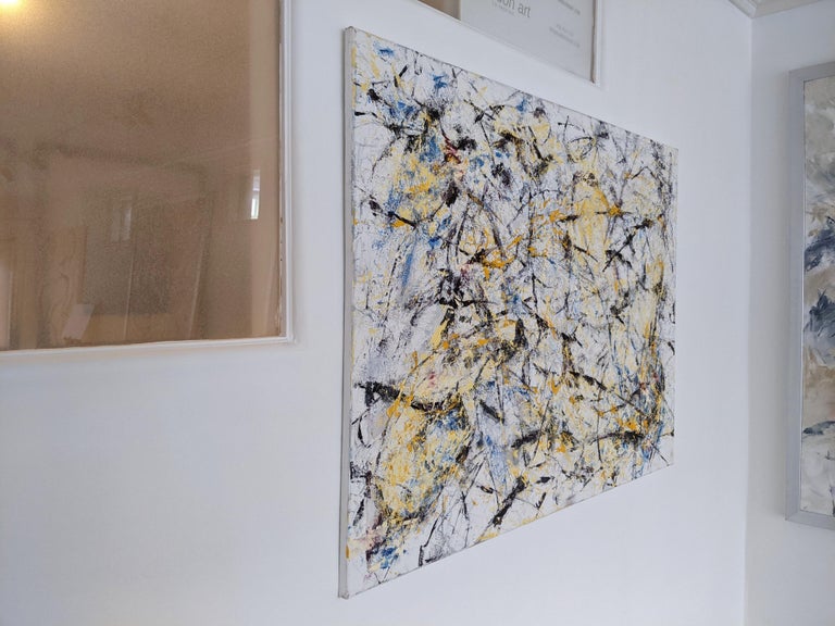 Jay Jacobs - Painting, Oil, Yellows, Bold, Abstract, Action Painting by ...