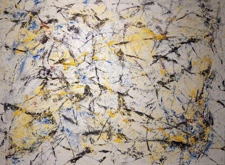 Jay Jacobs - Painting, Oil, Yellows, Bold, Abstract, Action Painting by ...