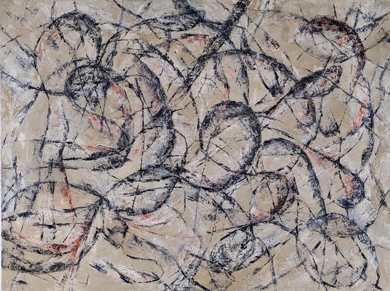 Jay Jacobs - Painting, Oil, Earth tones, Abstract, Action Painting by ...