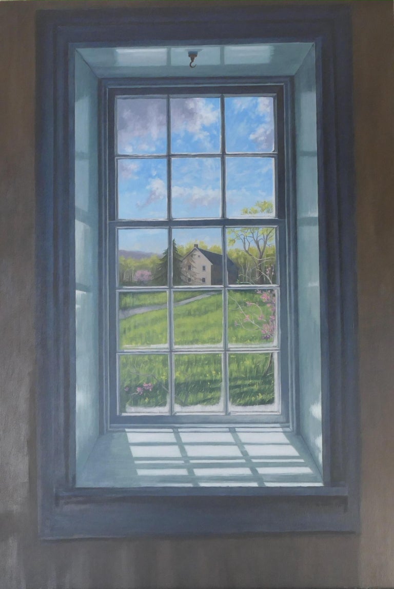 Jay Jensen - View of the Qually House, Oil Painting For Sale at 1stDibs