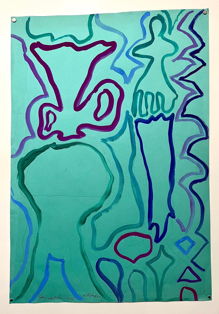 Jay Milder - Abstract Expressionist Landscape Jay Milder Rhino Horn ...