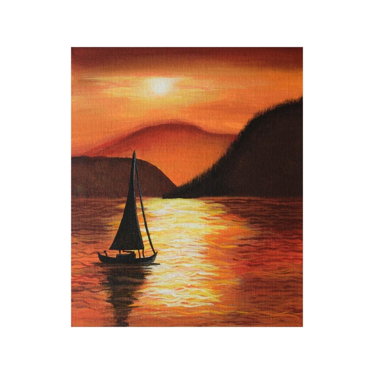 Jay Patel - Boat On The River For Sale at 1stDibs