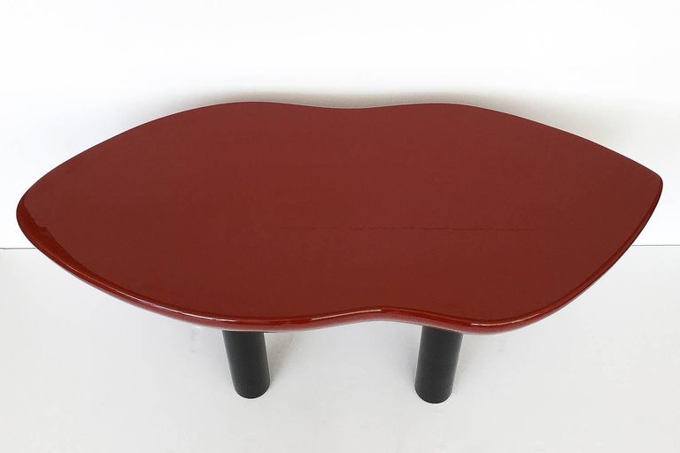 Jay Spectre "Joan Crawford" Red Lips Cocktail Table at 1stDibs