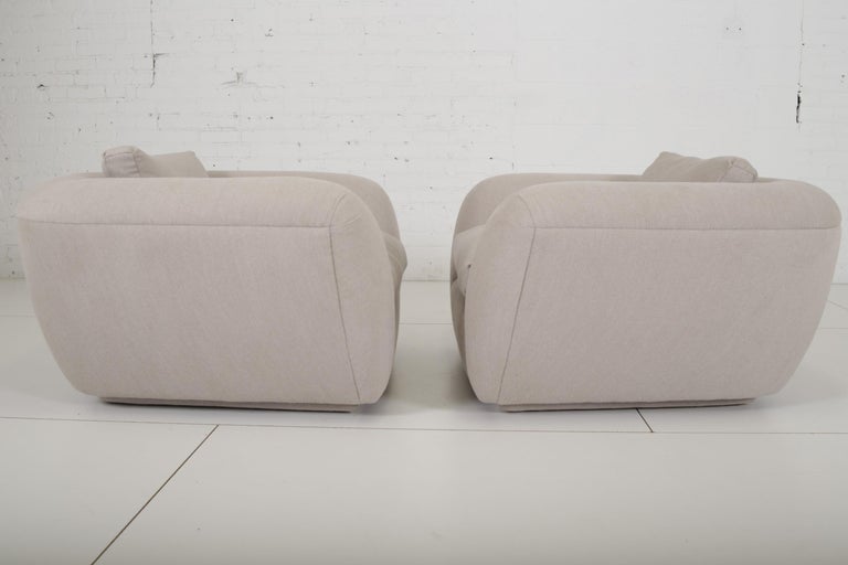 Jay Spectre Lounge Chairs in Cashmere For Sale at 1stDibs