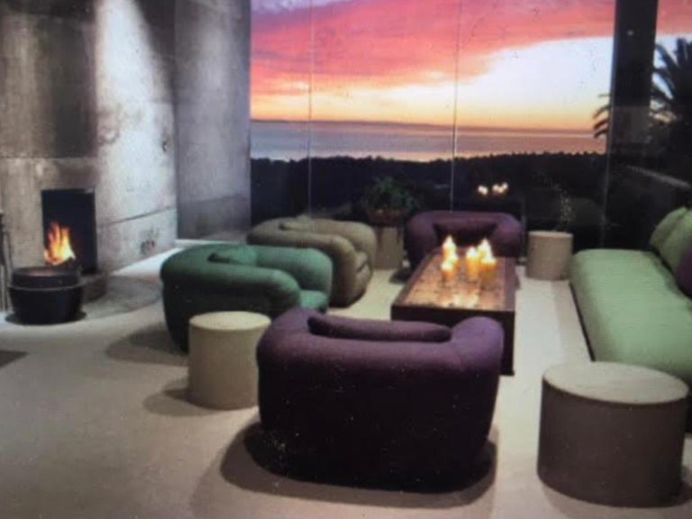 Jay Spectre Lounge Chairs in Cashmere For Sale at 1stDibs