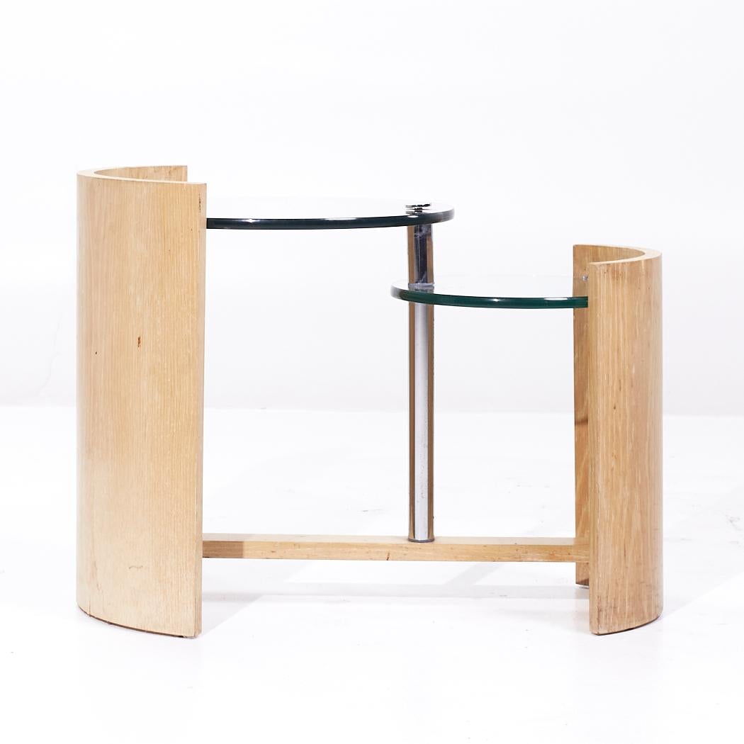 Jay Spectre Mid Century Cerused Oak Coffee Table For Sale at 1stDibs