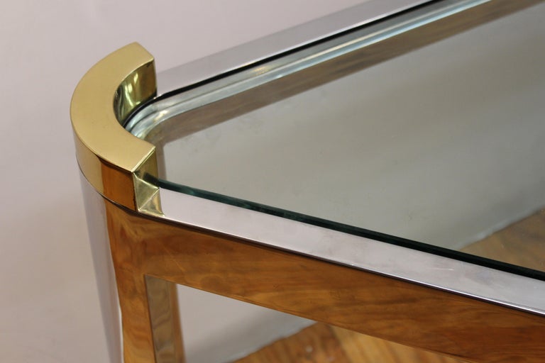 Jay Spectre Modernist Coffee Table with Triangular Frame at 1stDibs