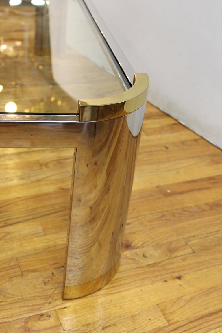 Jay Spectre Modernist Coffee Table with Triangular Frame at 1stDibs