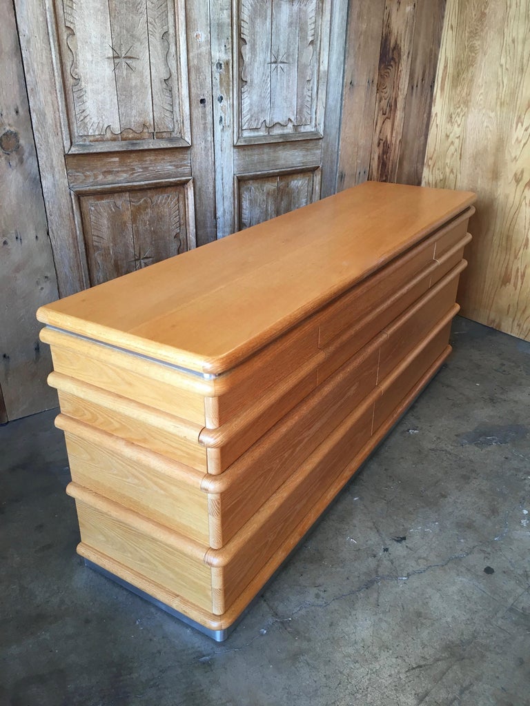 Jay Spectre Oak Dresser at 1stDibs
