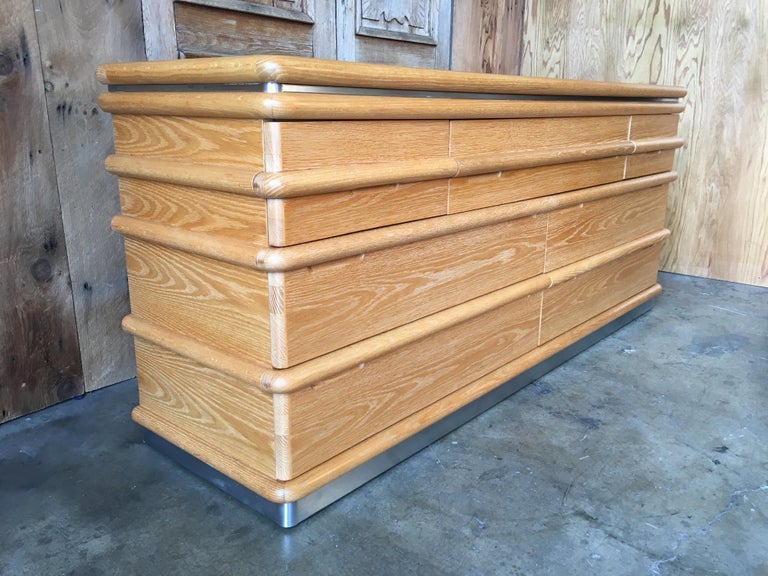 Jay Spectre Oak Dresser at 1stDibs