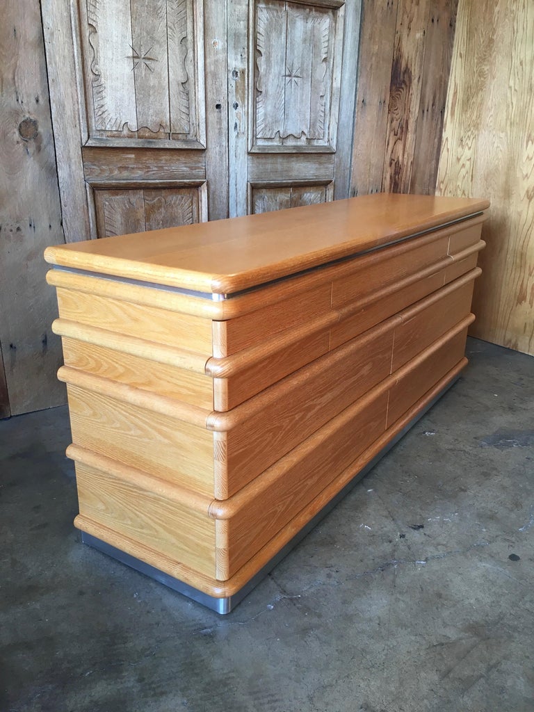 Jay Spectre Oak Dresser at 1stDibs