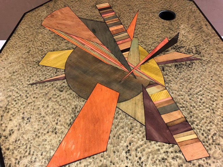 Jay Stanger Inlaid Coffee Table For Sale at 1stDibs