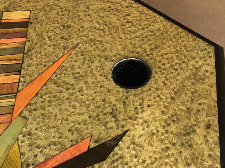 Jay Stanger Inlaid Coffee Table For Sale at 1stDibs