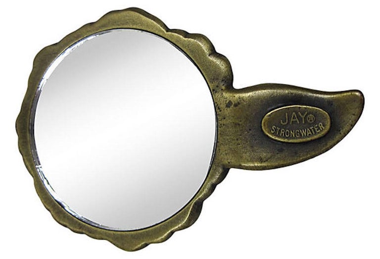 Jay Strongwater Floral Enameled and Swarovski Crystal Purse Mirror and ...