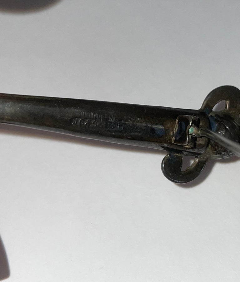JC and S Vintage Sterling Silver Brooch at 1stDibs