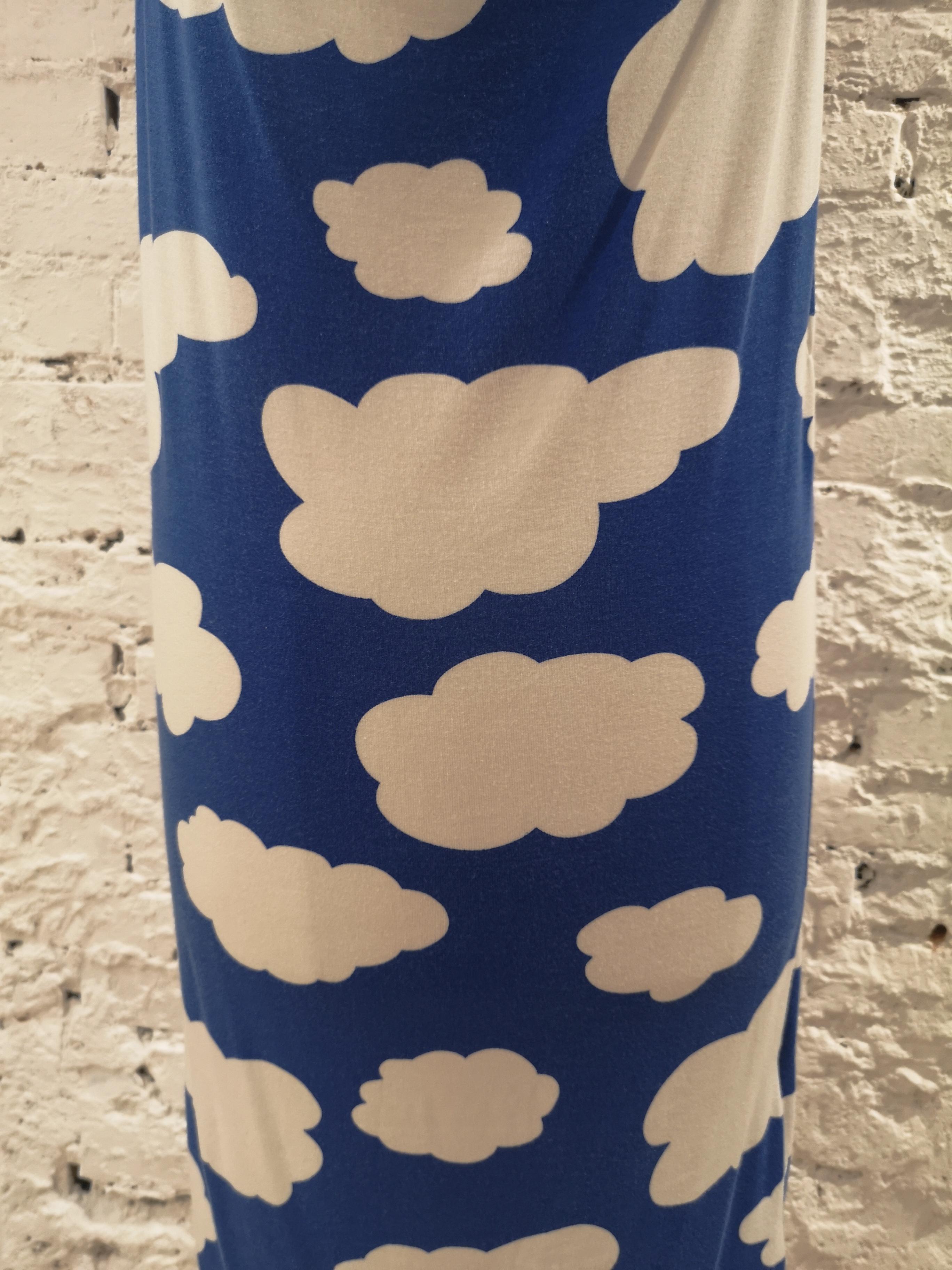 J.C de Castelbajac blue clouds dress at 1stDibs | jc dress