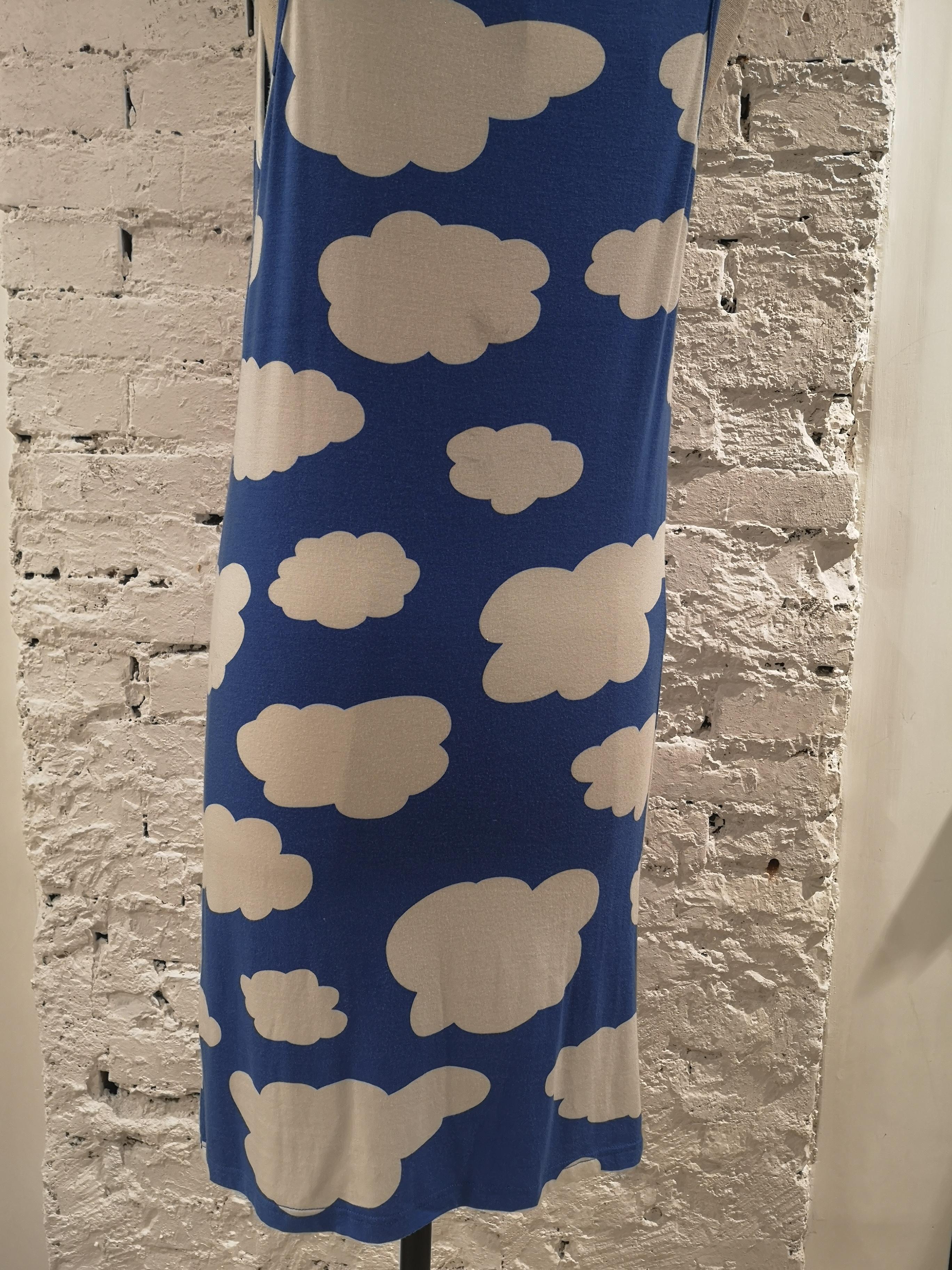 J.C de Castelbajac blue clouds dress at 1stDibs | jc dress