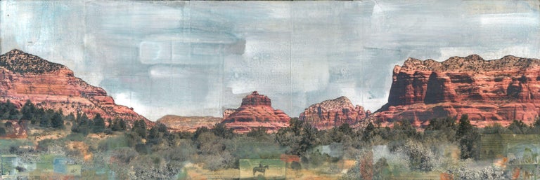 JC Spock - "High Noon in Sedona" Mixed Media Painting For Sale at 1stDibs