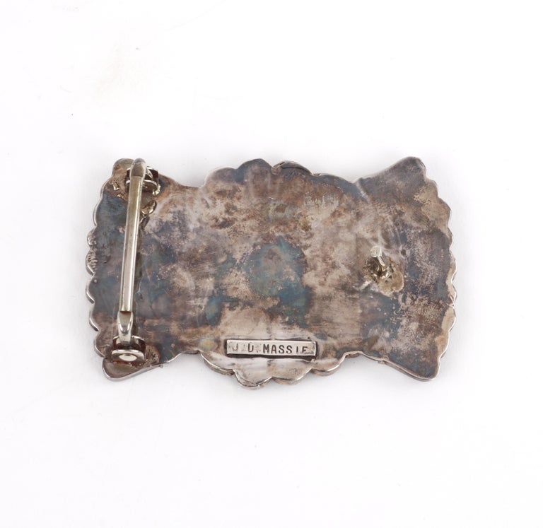 J.D. MASSIE Zuni Native American Belt Buckle w/ ALEXANDER KALIFANO ...