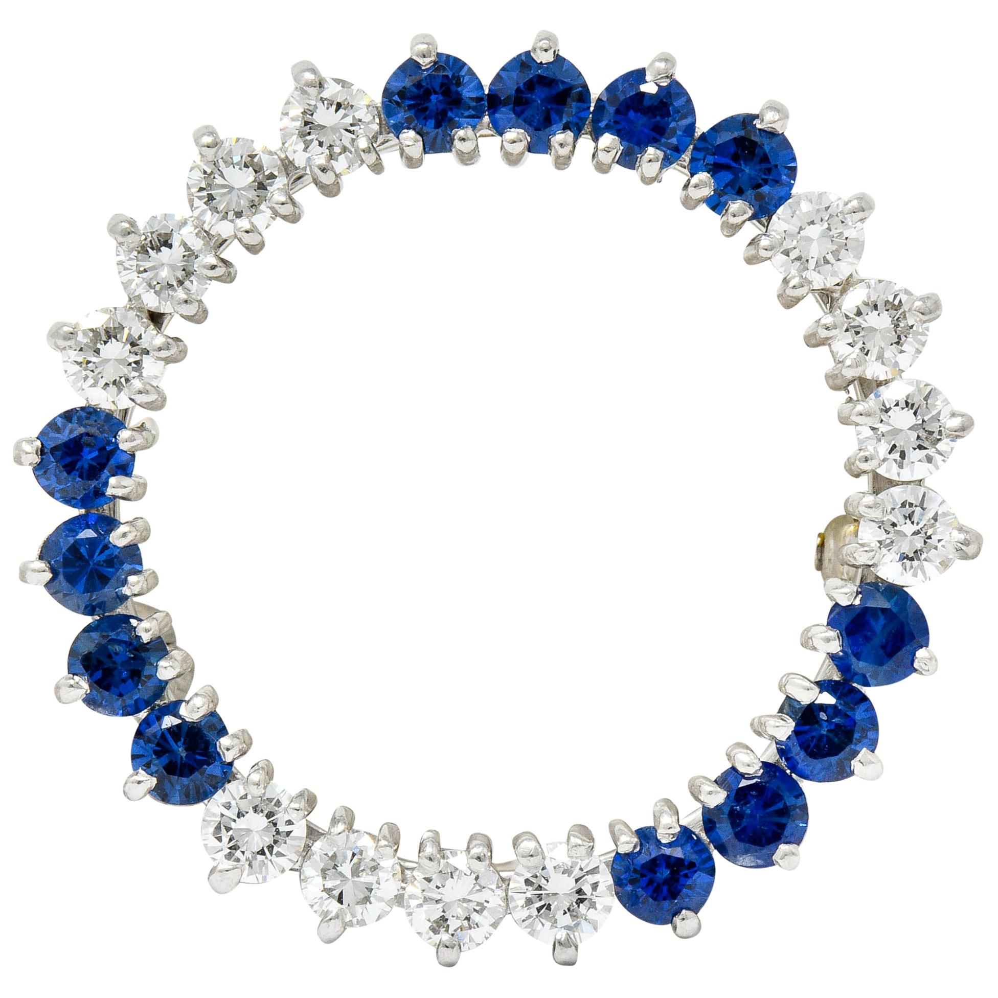 JE Caldwell Diamond Platinum Horseshoe Brooch For Sale at 1stDibs