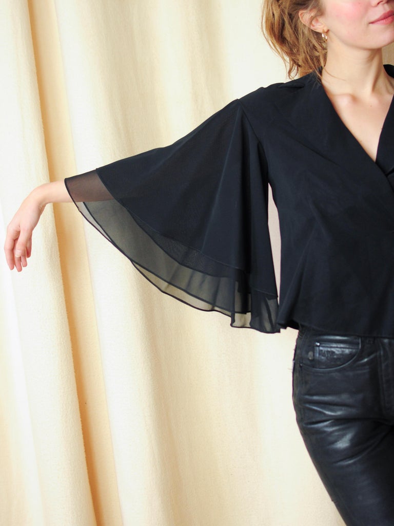 Jean Allen London Cropped Jacket with Butterfly Sleeves 1960s For Sale ...