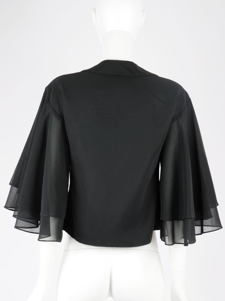 Jean Allen London Cropped Jacket with Butterfly Sleeves 1960s For Sale ...