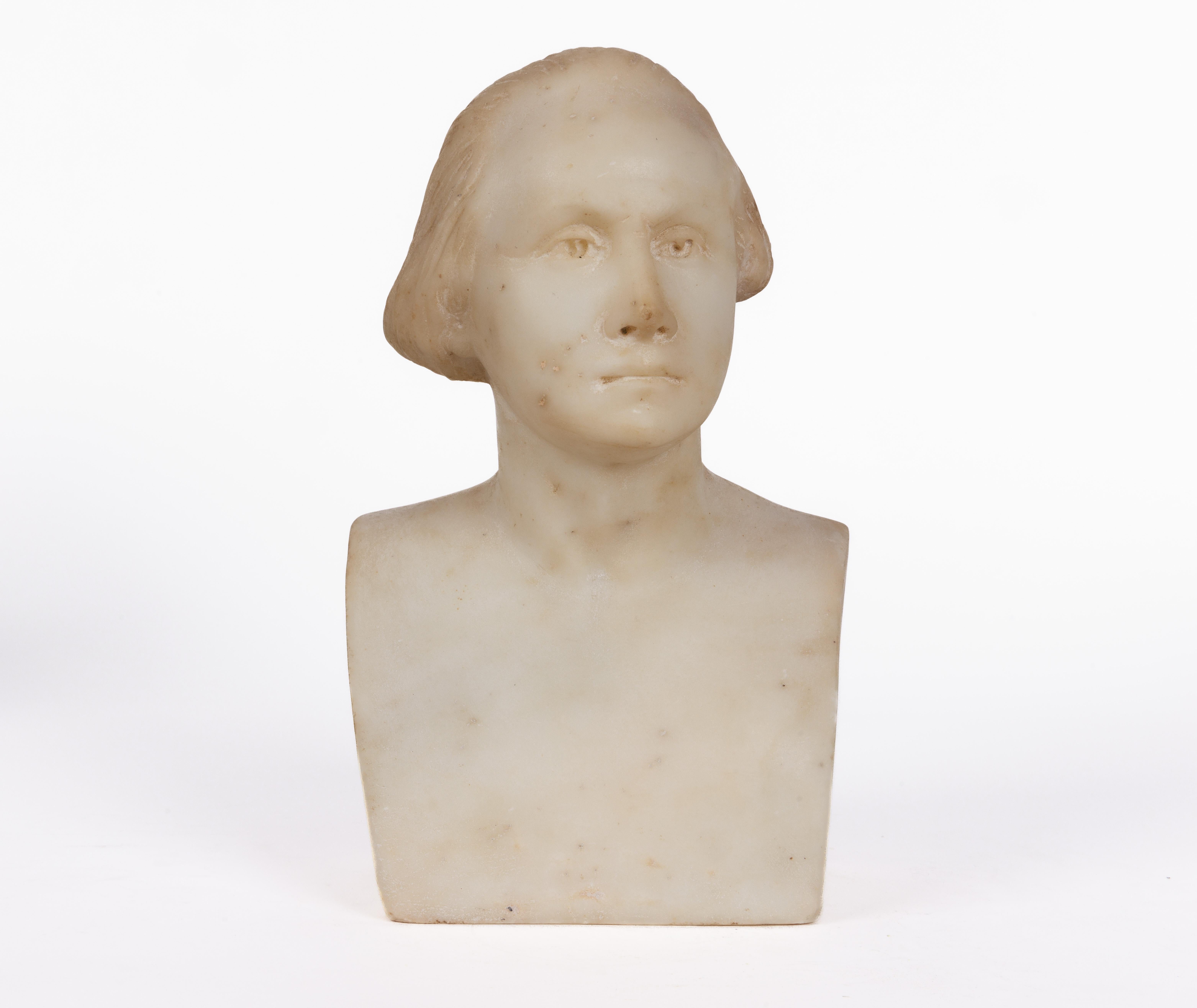 American Marble Bust of George Washington, After Houdon, C. 1890 at ...