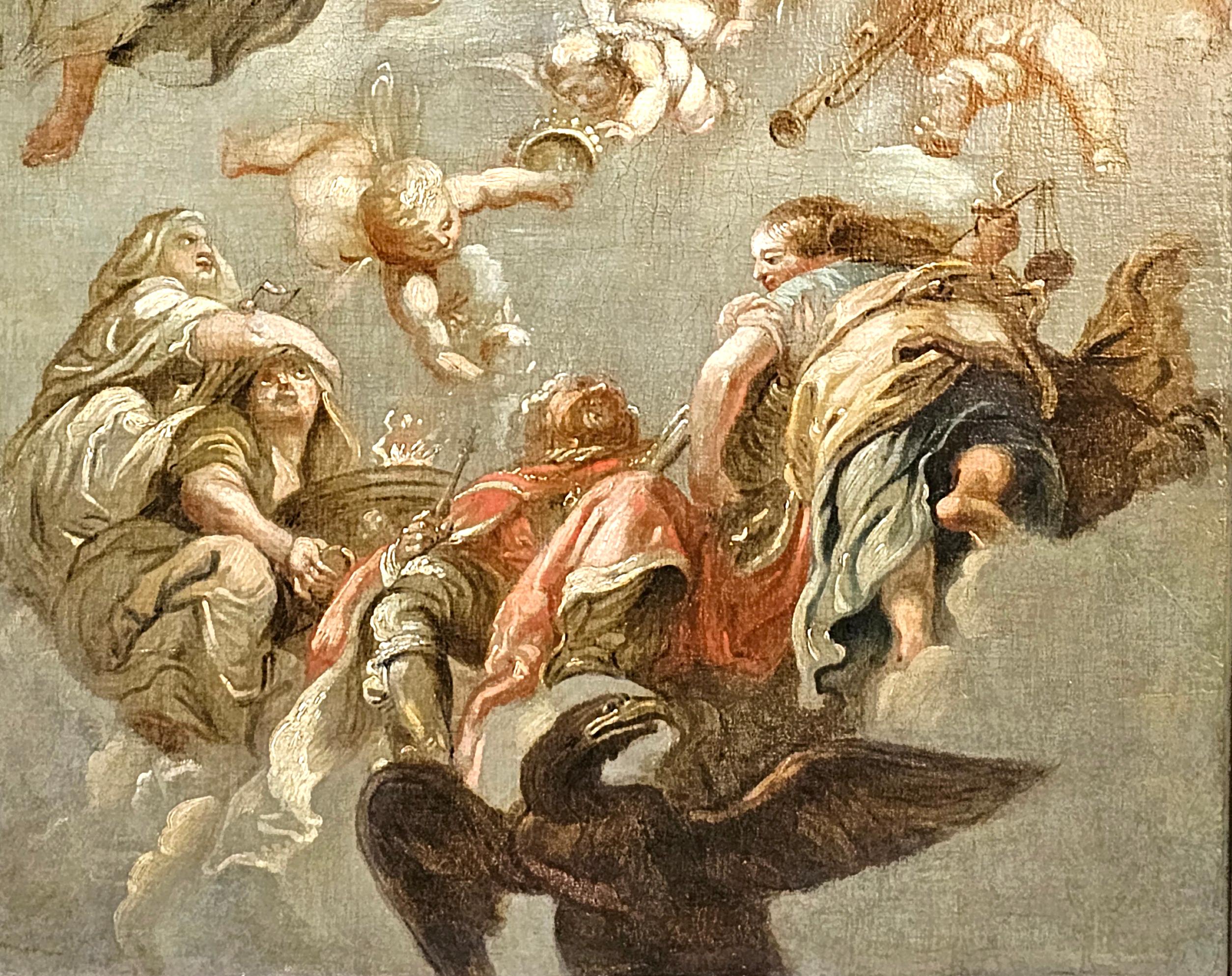 The Apotheosis of James I - Religious art 18th century Old Master oil ...